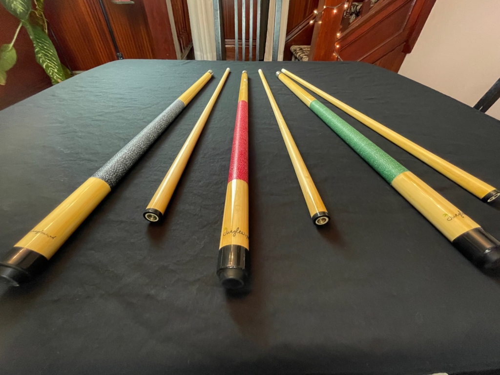 Bamboo Pool Break Cues - Junglewood Junglewood